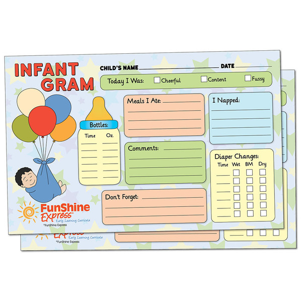Infant Gram Parent Note Pad